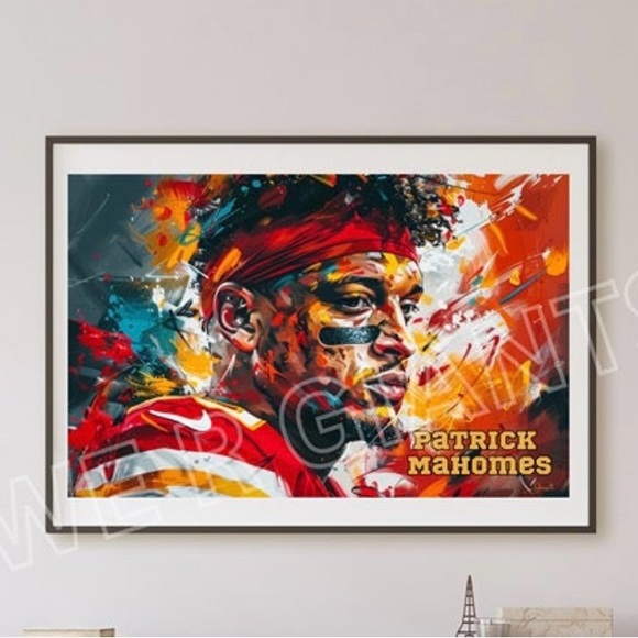 Art | Patrick Mahomes Poster 17x11 Print Kansas City Chiefs Great Mvp ...